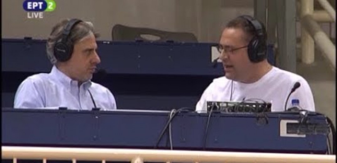 Σχήμα με Δημήτρη Χατζηγεωργίου και Βαγγέλη Ιωάννου μαζί στη μετάδοση ...